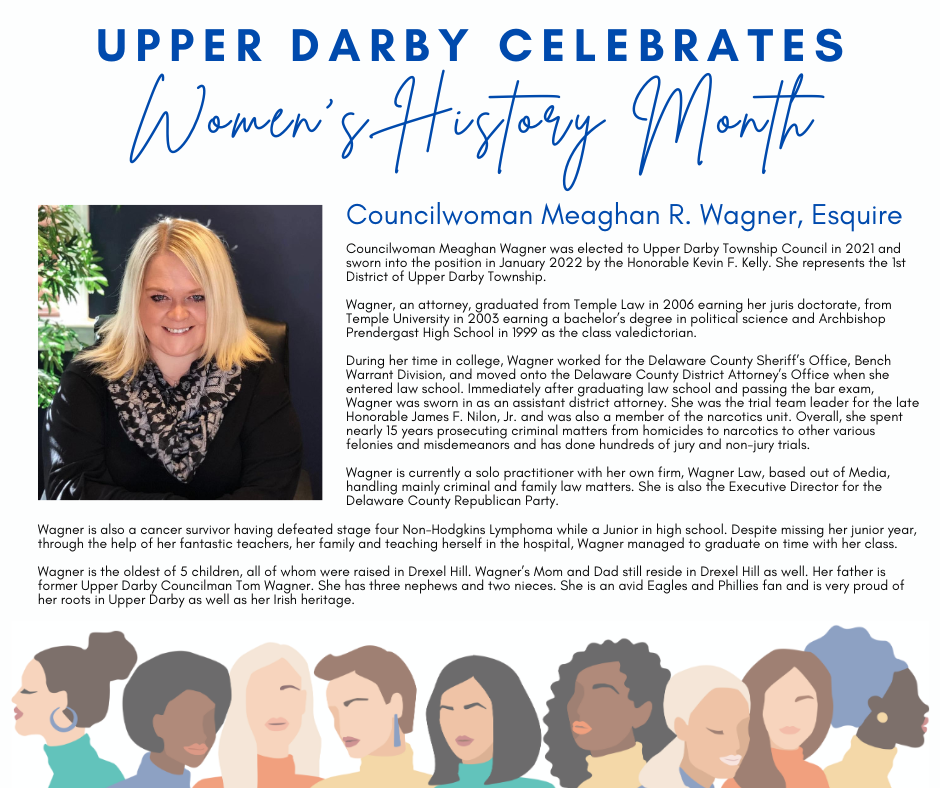 Upper Darby, Pennsylvania - Women's History Month - Meaghan Wagner